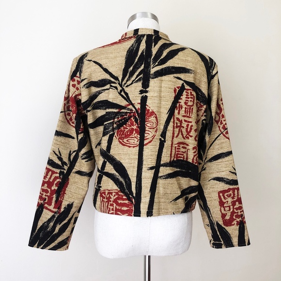 Vintage | Jackets & Coats | Vintage 8s Japanese Bamboo Tapestry Jacket ...